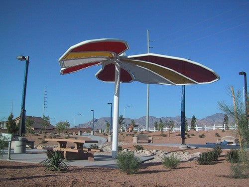 Butterfly Wings Down Shade Structure | Shade Canopy