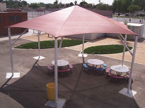Hexagon Shade Structure with 6 Posts | Shade Canopy